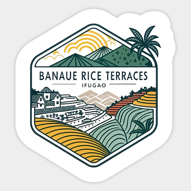 BANAUE RICE TERRACES - Philippines - Sticker | TeePublic